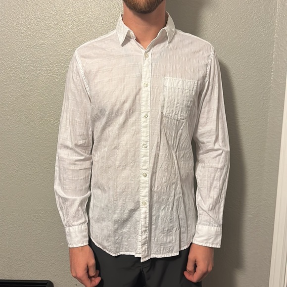 Marc Anthony | Shirts | Marc Anthony Slim Fit Cotton Textured White ...